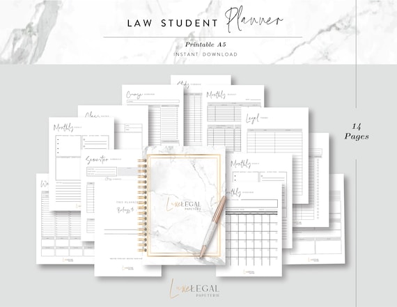 Law School Planner PDF DOWNLOAD Printable Law Student - Etsy France