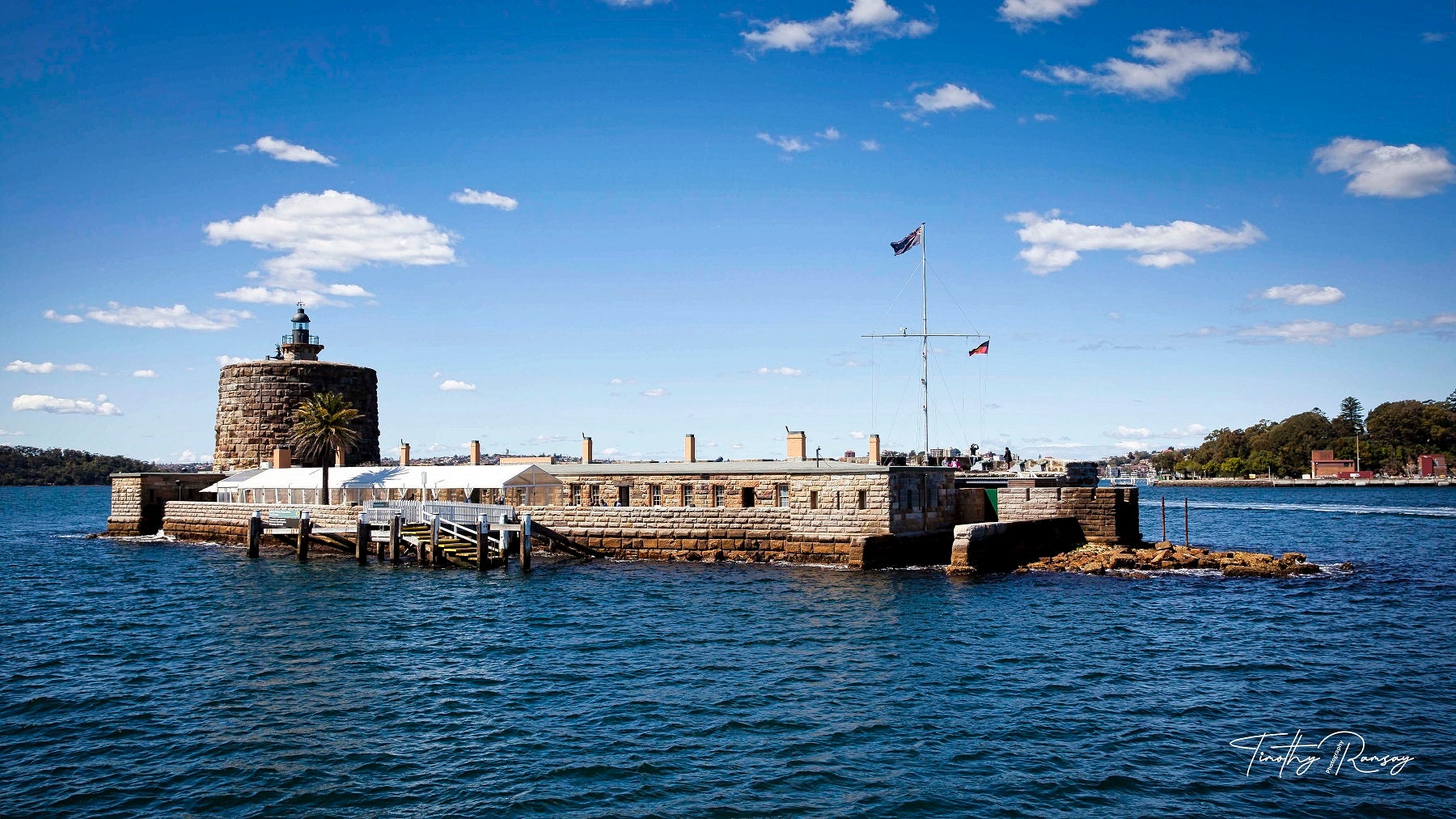 Fort Denison Located in Sydney Harbor Australia / Landscape - Etsy