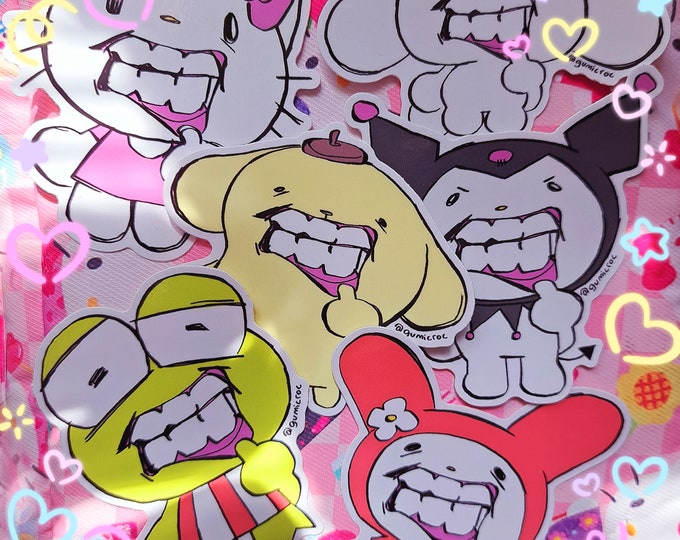 Rude Friends: Vinyl Sticker Collection - Etsy