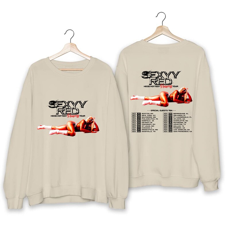 Sexyy Red Hood Hottest Princess Tour 2023 Shirt Rapper Sexyy Etsy Canada