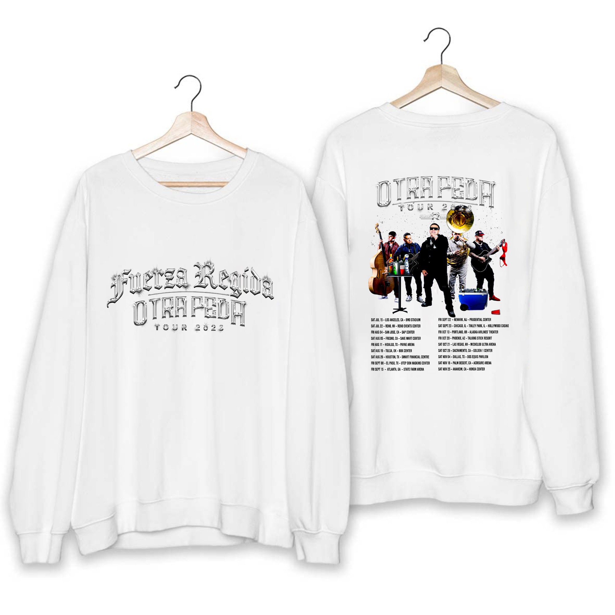 Fuerza Regida Otra Peda Tour 2023 Shirt Designed & Sold By Dew Design ...