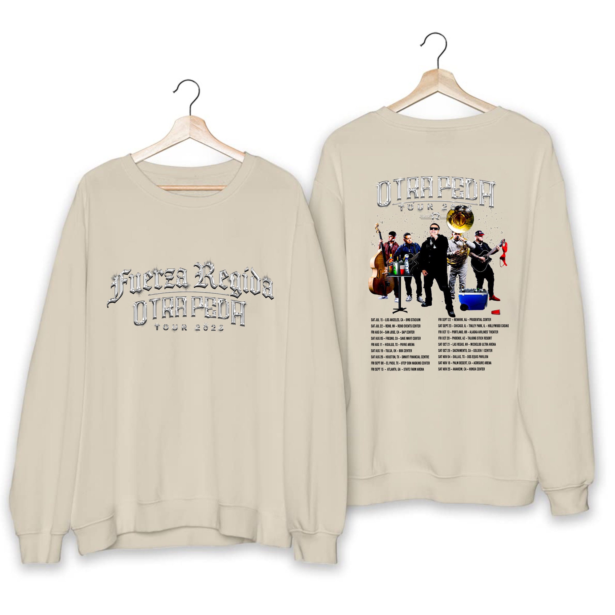 Fuerza Regida Otra Peda Tour 2023 Shirt Designed & Sold By Dew Design ...