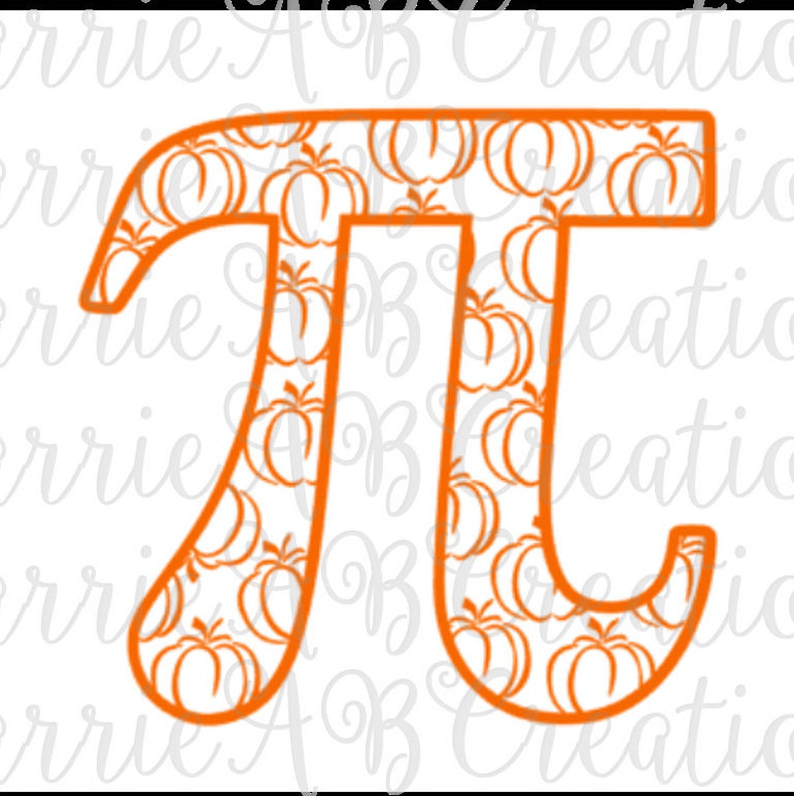Pi, Pi Split Name Frame, Pi Monogram Frame, , Pumpkin Pi SVG Files - Etsy