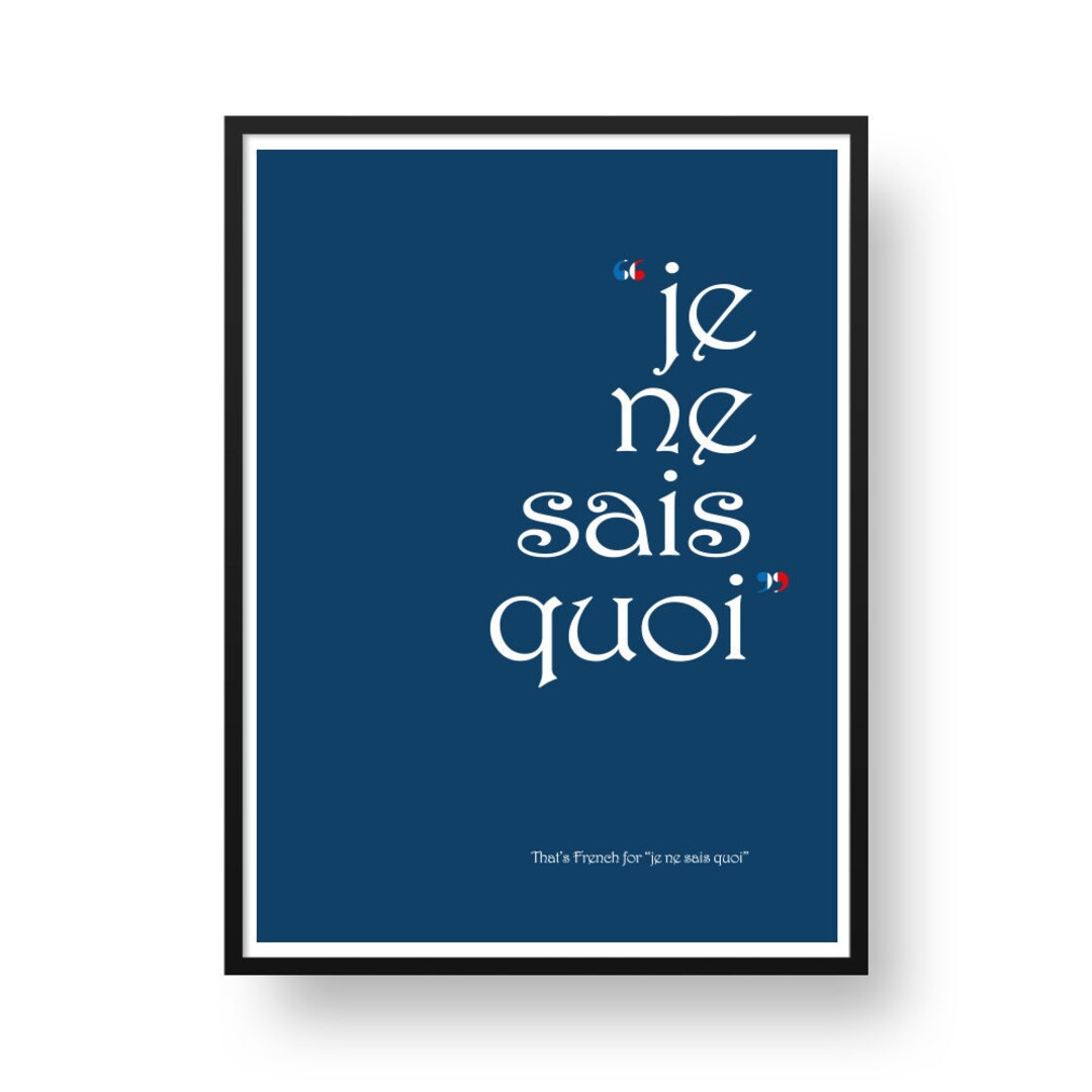 French Typographic Wall Art, Humorous Poster Print, Various Sizes - Etsy