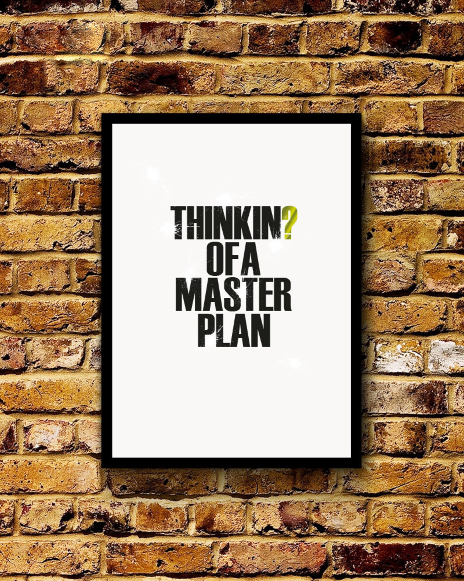 Hip Hop Rap Lyrics Thinking of a Master Plan Wall Art A5 - Etsy