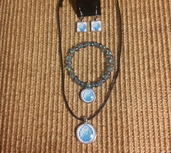 8-bit Diamond Jewelry | Etsy