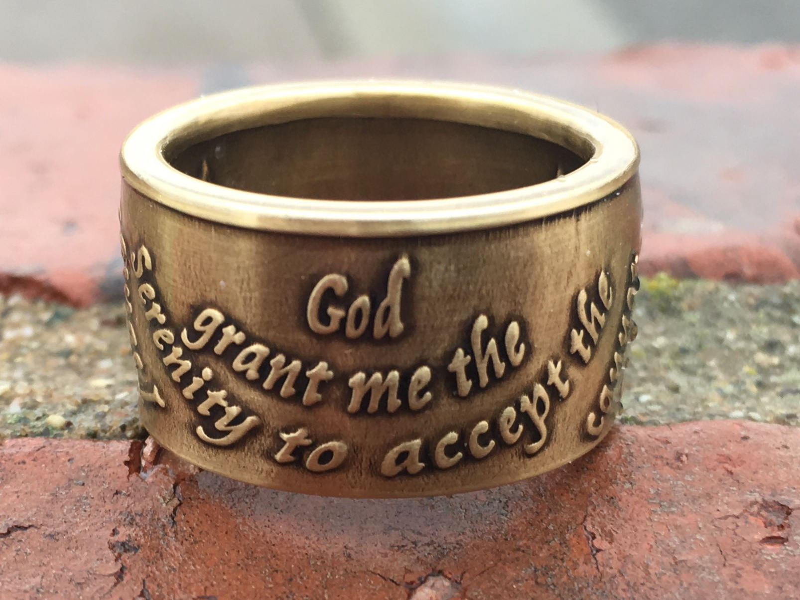AA Recovery Ring With Sobriety Date - Etsy