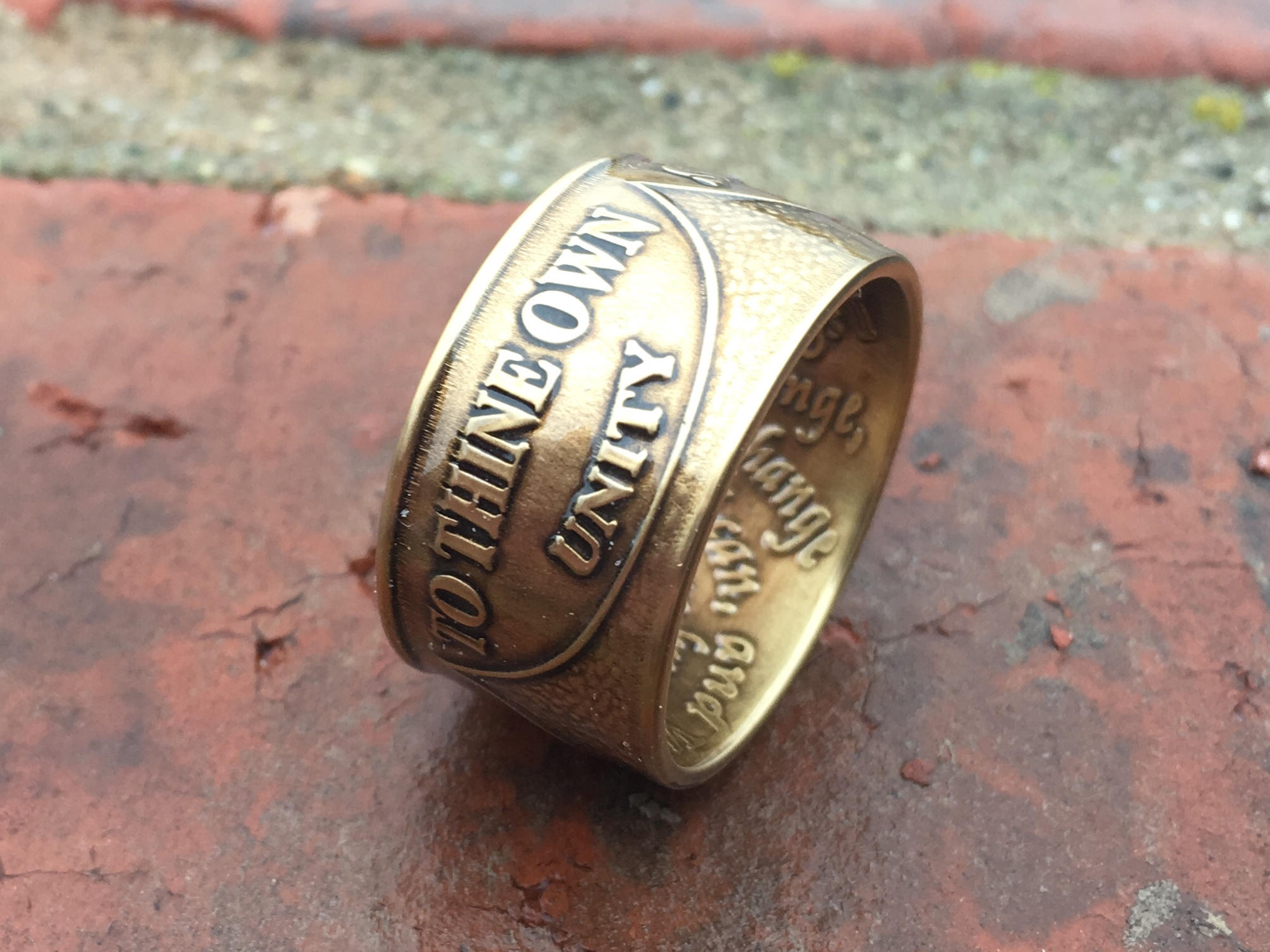 AA Recovery Ring With Sobriety Date - Etsy