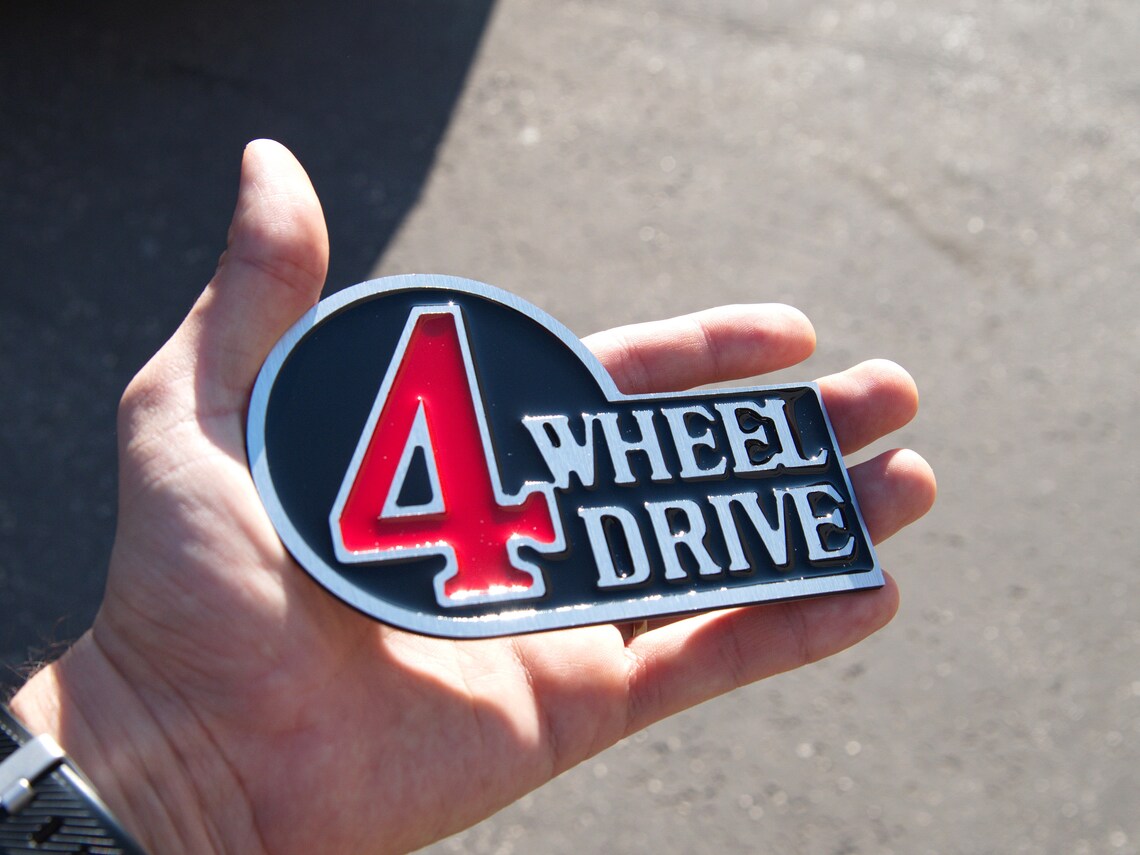 4WD Custom Emblem 4 Wheel Drive Logo 4wd Auto Decor - Etsy