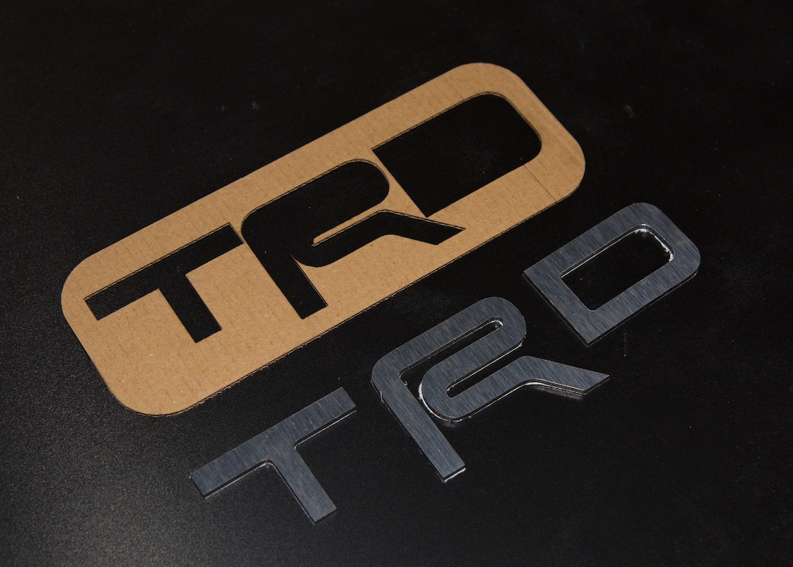 TRD Custom Emblem, TRD Logo, TRD Toyota Auto Decor, Three Letters Trd ...