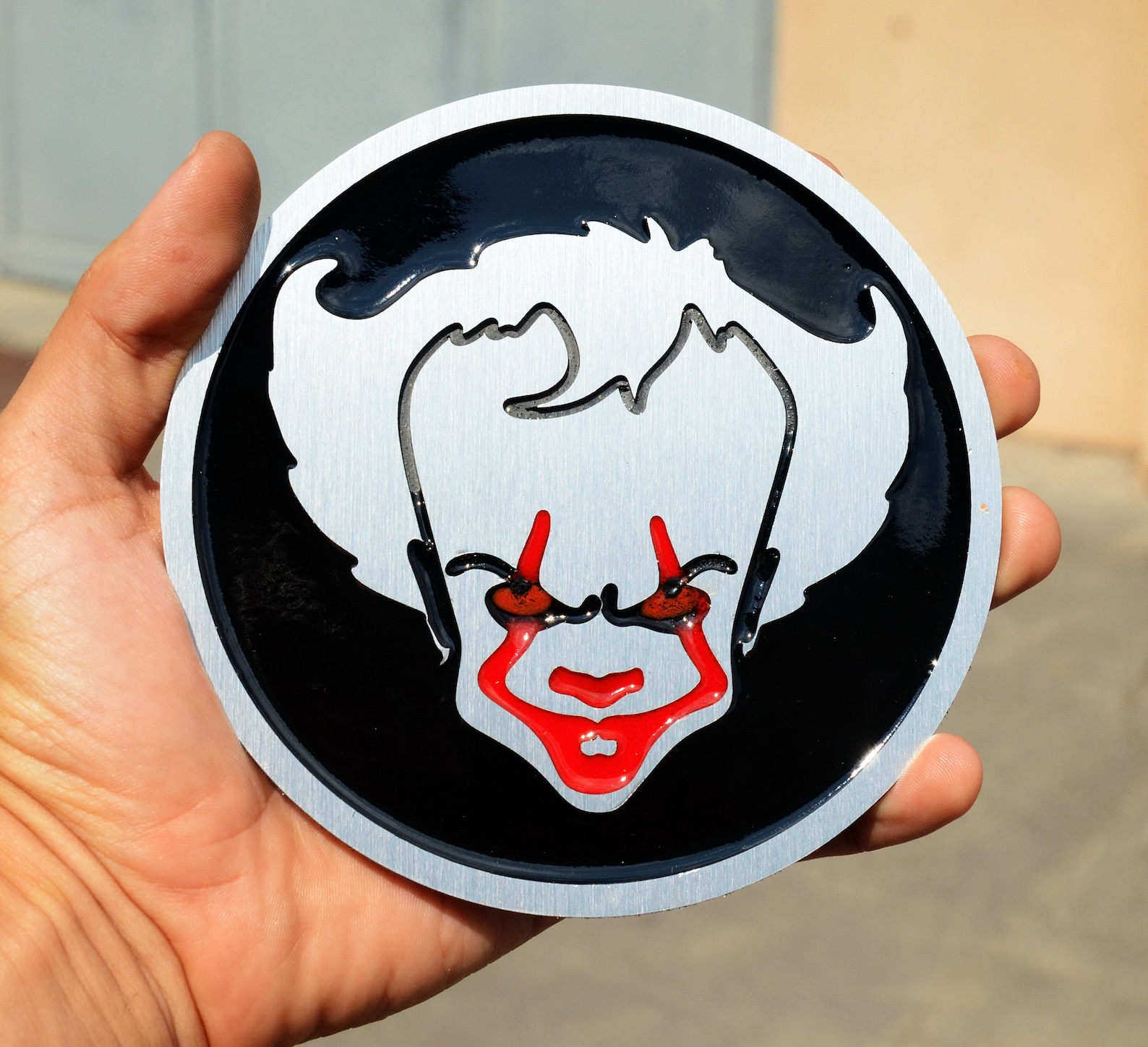 It Clown Logo Scary Clown Auto Decor Round 135mm - Etsy