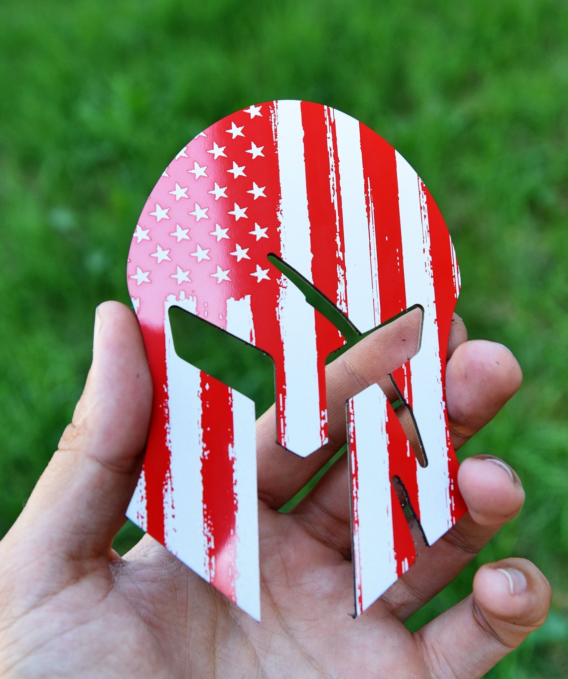 Spartan Helmet Label USA Spartan Custom USA Badge Spartan - Etsy