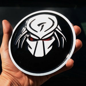 Predator Custom Emblem, Predator Logo, Predator Auto Decor, Round 135mm ...