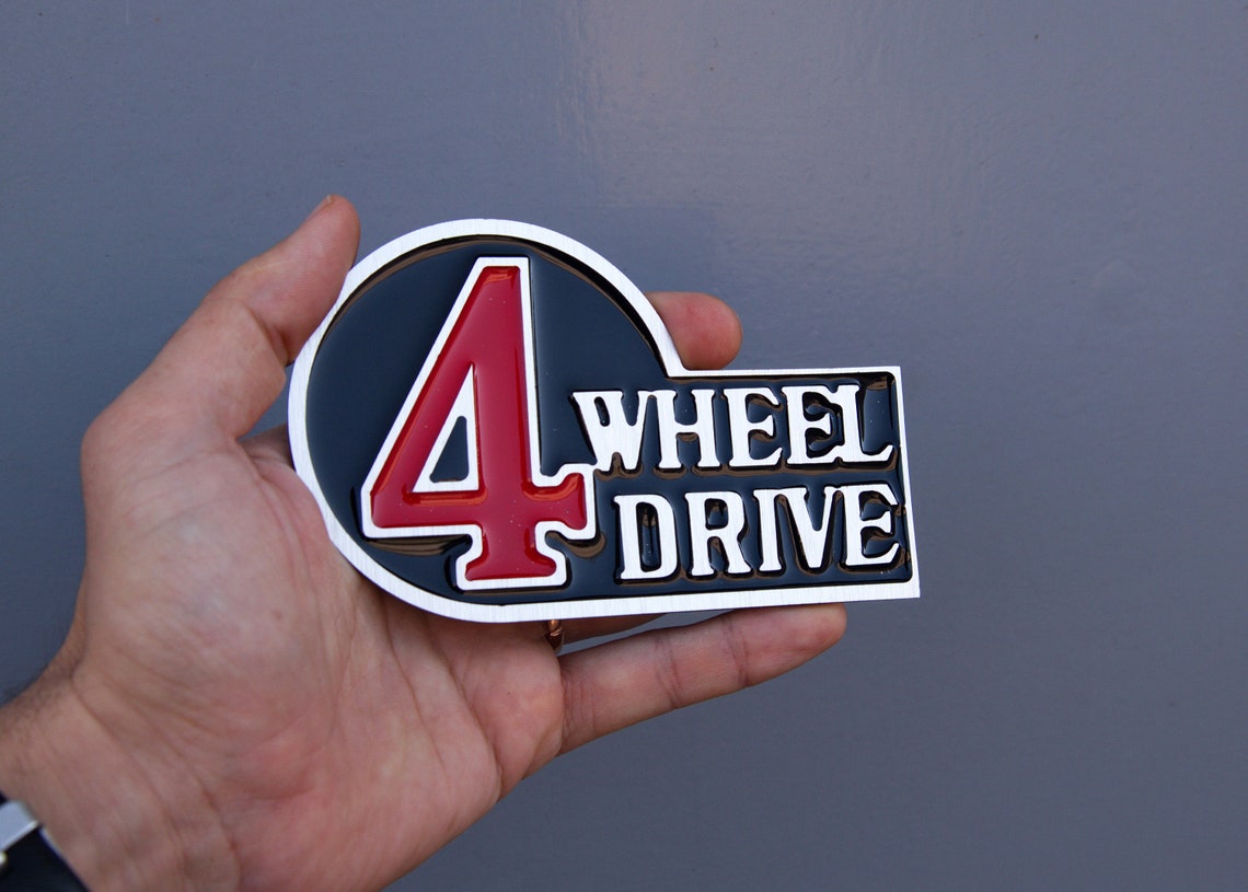 4WD Custom Emblem 4 Wheel Drive Logo 4wd Auto Decor - Etsy