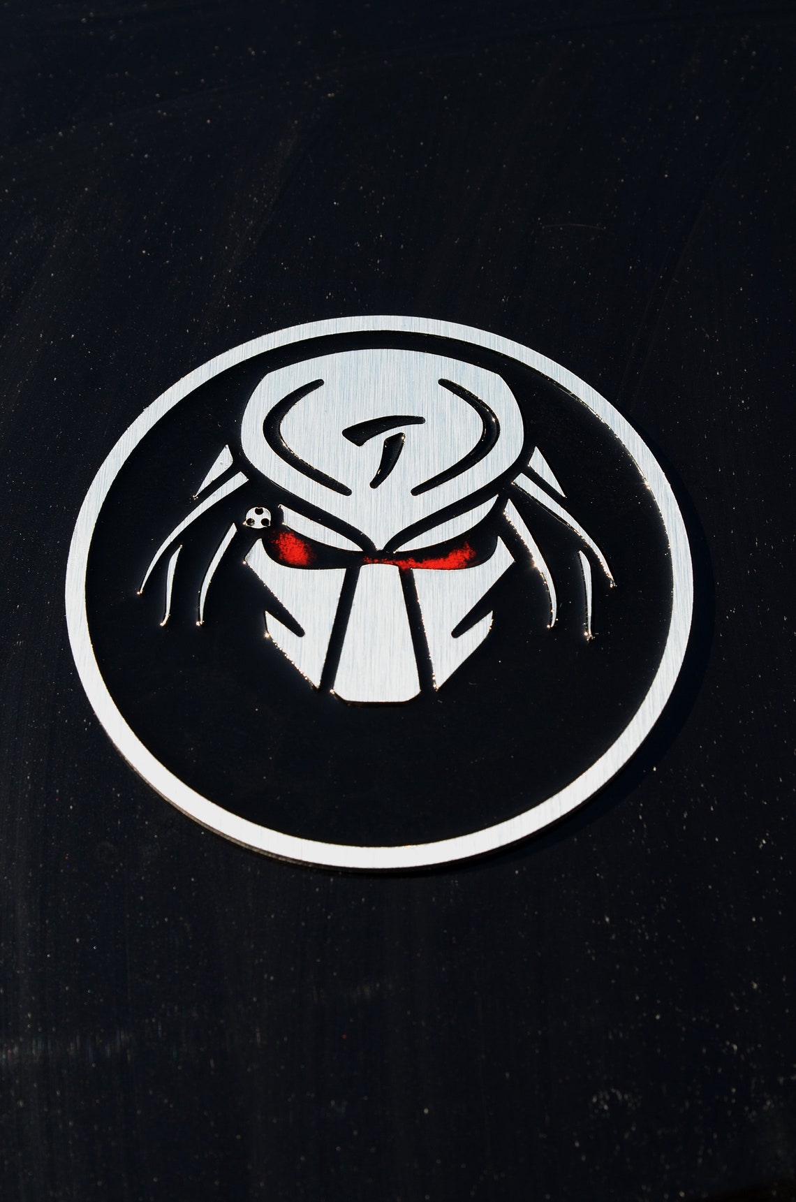 Predator Custom Emblem, Predator Logo, Predator Auto Decor, Round 135mm ...