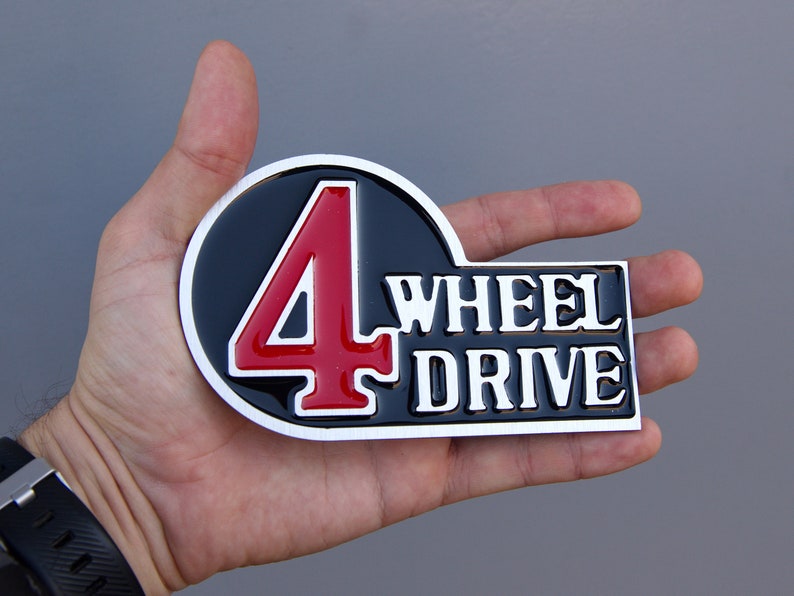 4WD Custom Emblem 4 Wheel Drive Logo 4wd Auto Decor | Etsy