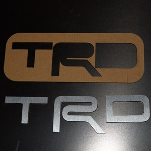 TRD Custom Emblem, TRD Logo, TRD Toyota Auto Decor, Three Letters Trd ...