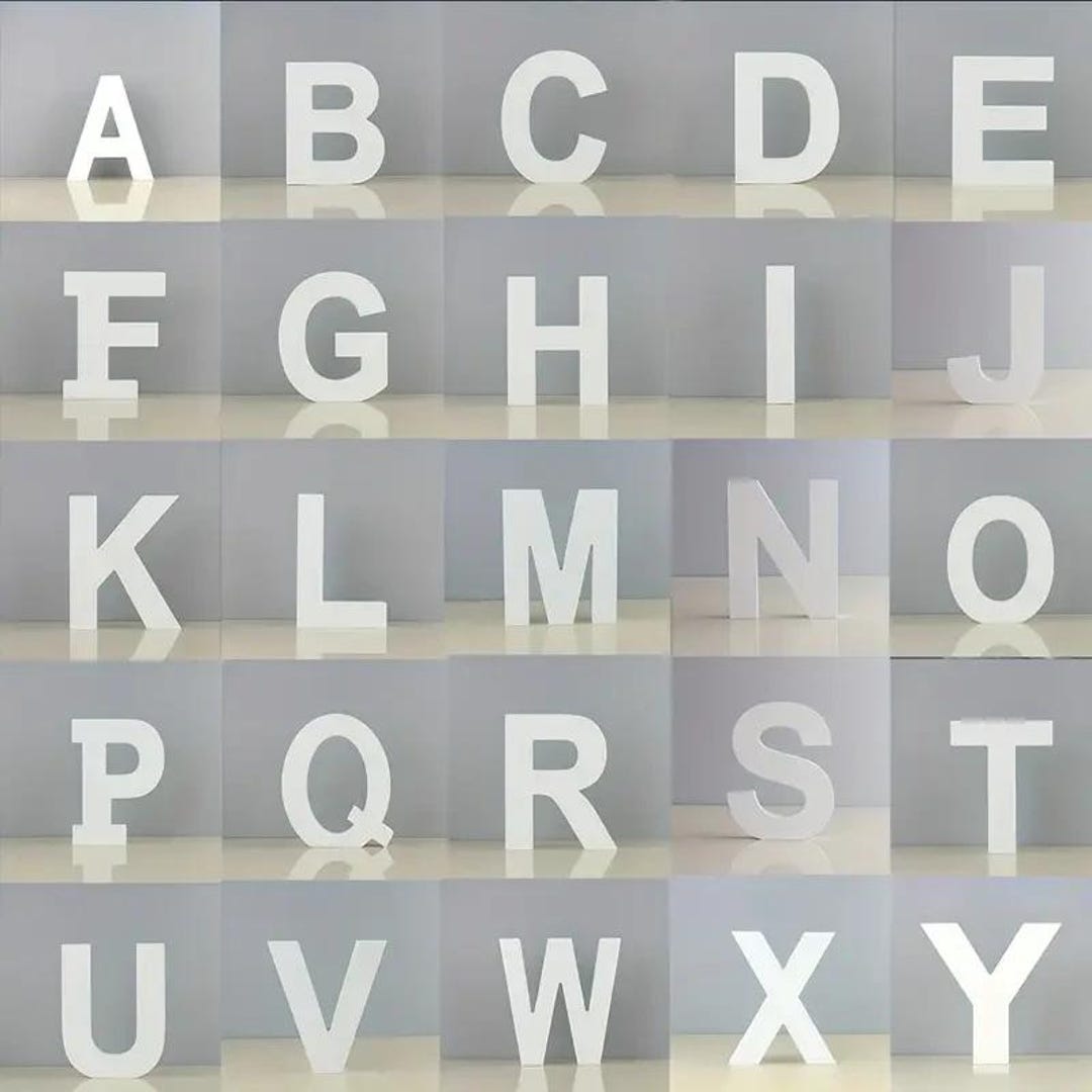 White 3D Pvc Letters, White Letters, Cut White Letters, White Letters ...