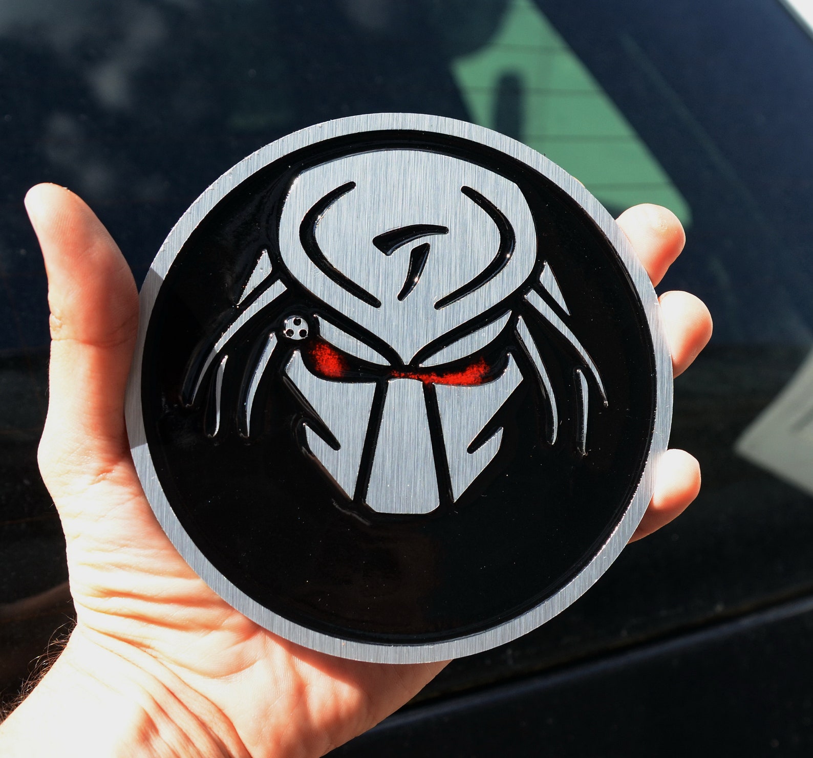 Predator Custom Emblem, Predator Logo, Predator Auto Decor, Round 135mm ...
