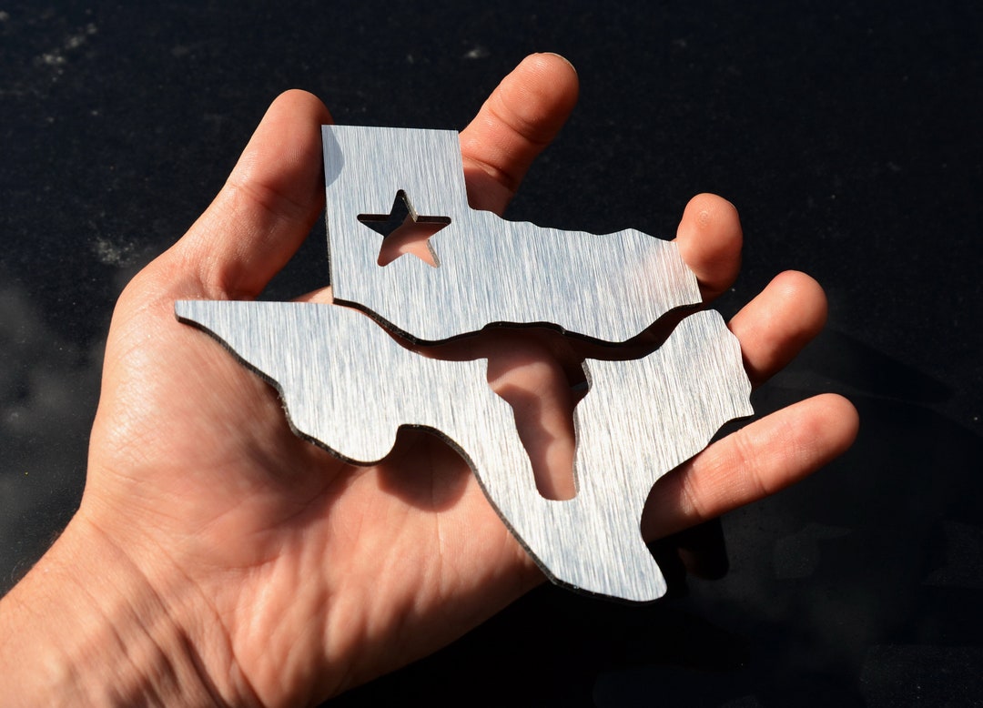 Texas Custom Emblem, Texas Logo, Texas Auto Decor, Texas 5,11 X 4,64 ...