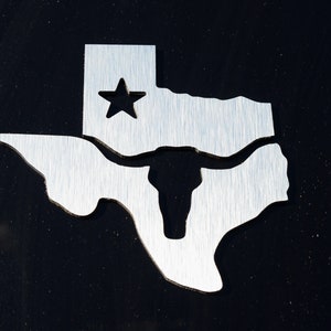 Texas Custom Emblem, Texas Logo, Texas Auto Decor, Texas 5,11 X 4,64 ...
