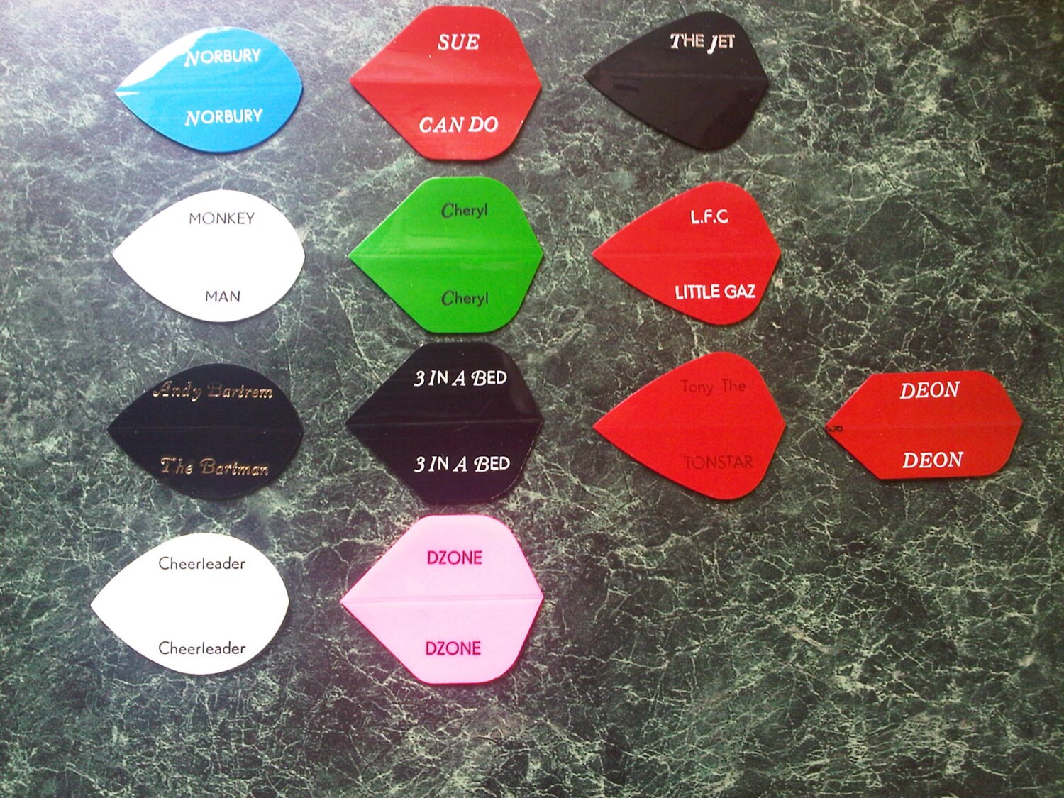 PERSONALISED DART 100 Micron Dart FLIGHTS (10 Sets) - Etsy