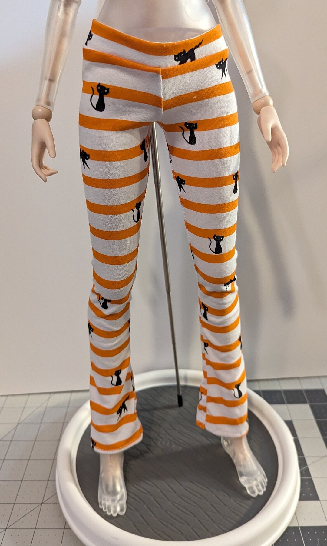 Cat Stripes Yoga Pants girl Smart Doll Dollfie Dream 1/3 - Etsy