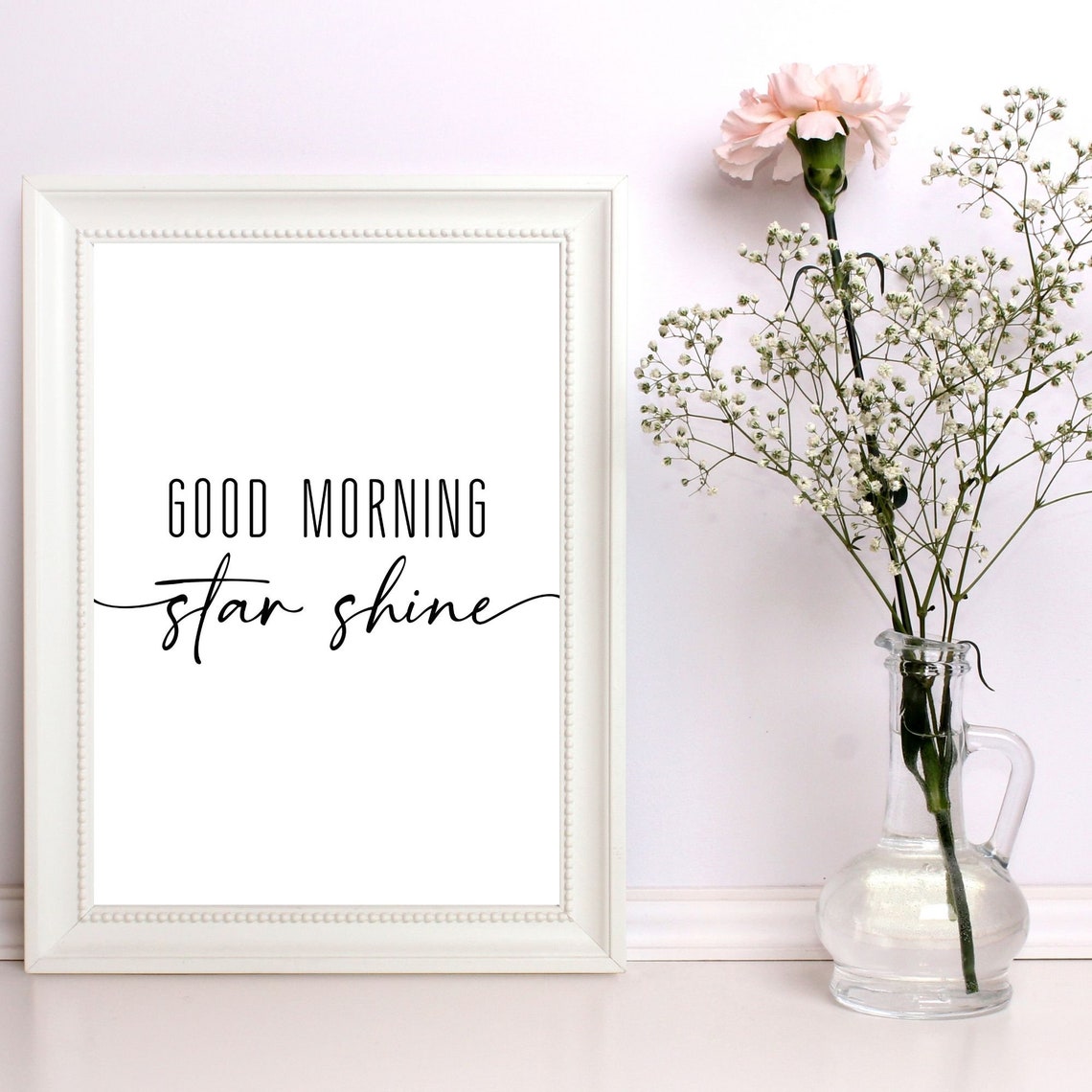 Good Morning Star Shine Printable Wall Art / Good Morning Print / Arte ...