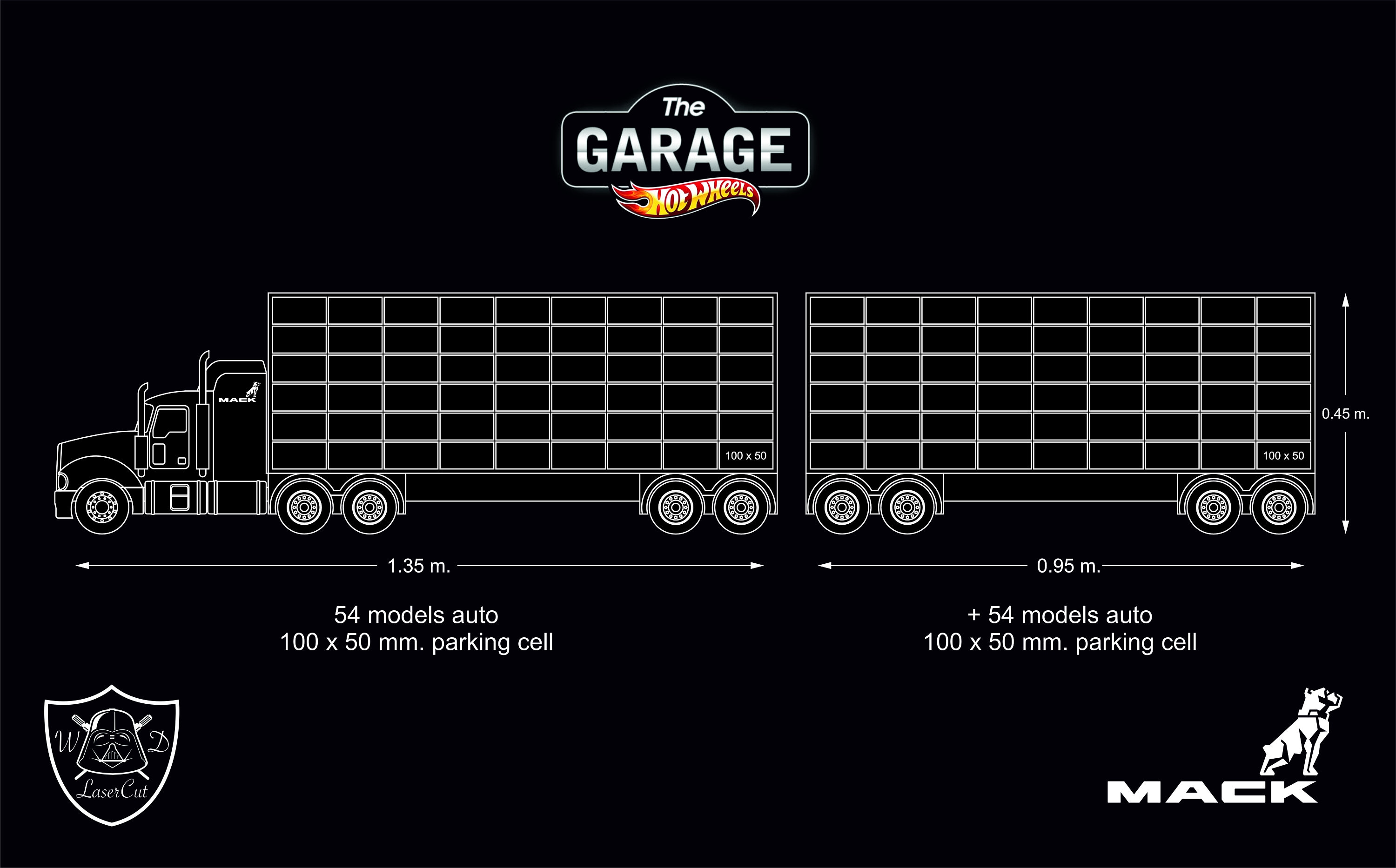 Hot Wheels Display. Digital Layout for Making Storage Shelf for Toy ...