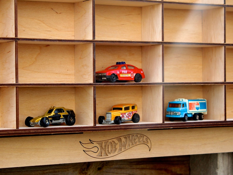 Hot Wheels Display. Digital Layout for Making Storage Shelf for Toy ...