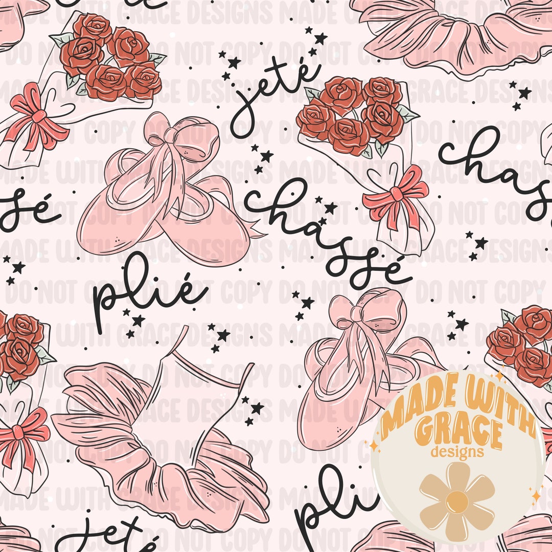 Ballet | Seamless File, Fabric Design - Etsy