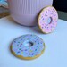 Donut Coasters Handmade Home Decor Gift Clay Novelty - Etsy UK