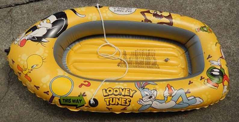 Very Rare - 1998 LOONEY TUNES Intex Wet Set Inflatable Boat / Raft ...