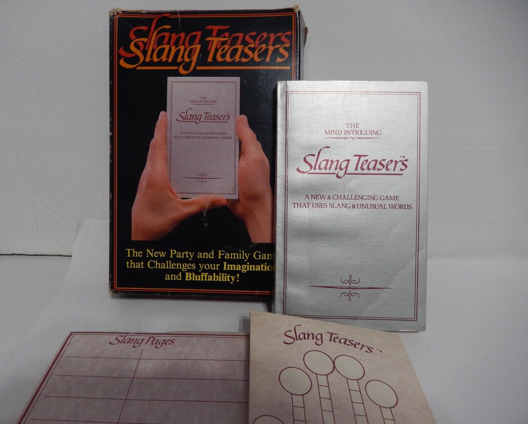 1983 SLANG TEASERS Word Game Complete - Vol. I / Volume 1 / 1st Edition ...