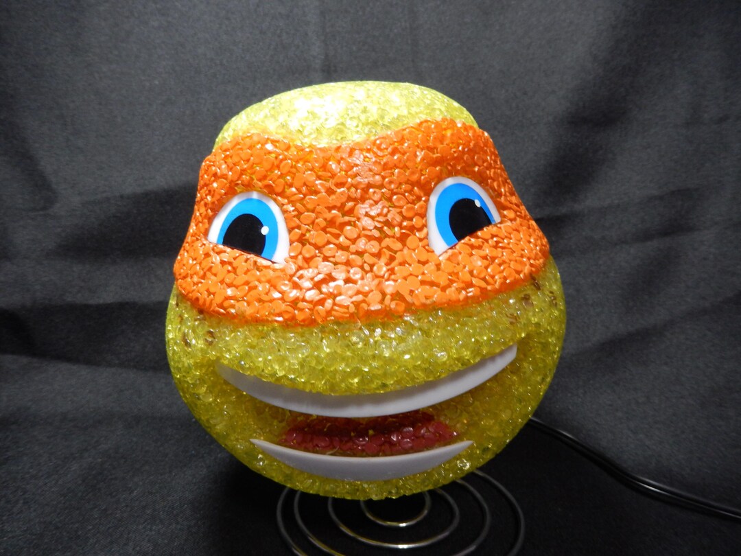 Vtg MICHELANGELO Nickelodeon TMNT Teenage Mutant Ninja Turtle Melted ...