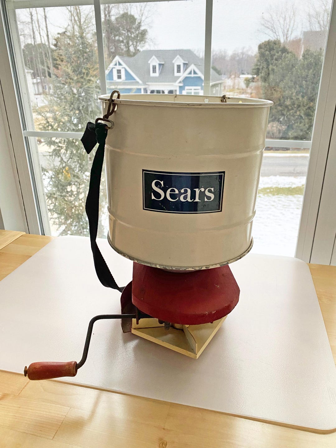 Vintage Sears Cyclone Hand Held Seed Spreader - Etsy