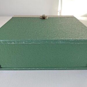 Vintage Metal Portable File Box/ Record Album Case With Handle - Etsy