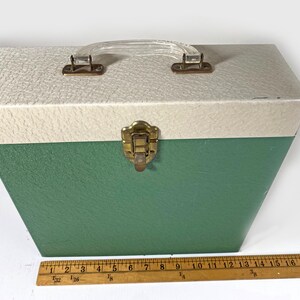 Vintage Metal Portable File Box/ Record Album Case With Handle - Etsy