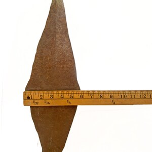 Vintage XL Iron Hand-forged Spear Head - Etsy