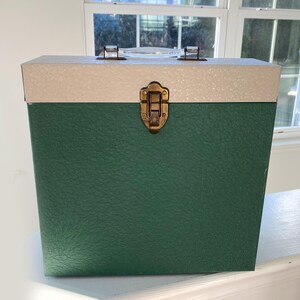 Vintage Metal Portable File Box/ Record Album Case With Handle - Etsy