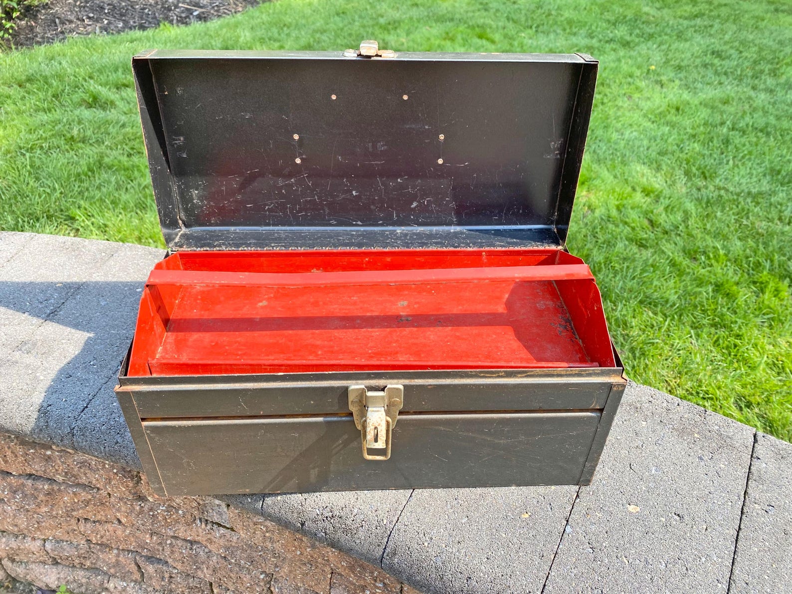 Vintage Simmonds Metal Toolbox With Lift Out Metal Tray - Etsy