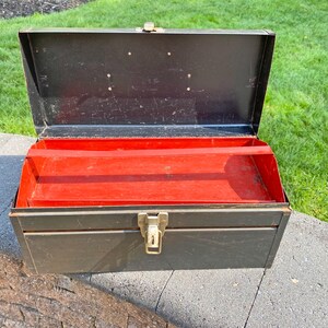 Vintage Simmonds Metal Toolbox With Lift Out Metal Tray - Etsy