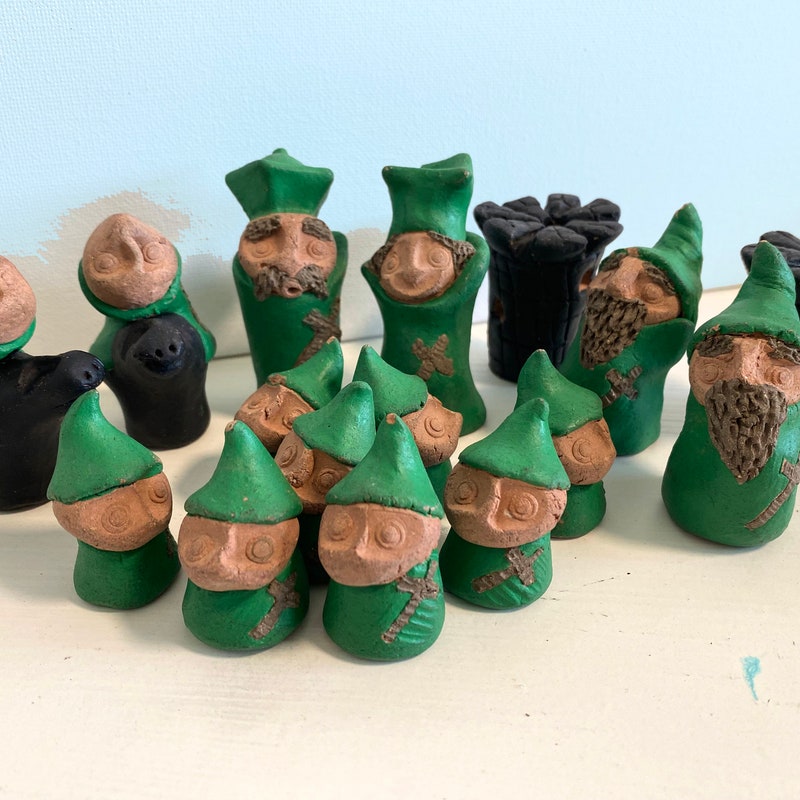 Clay Chess Set - Etsy