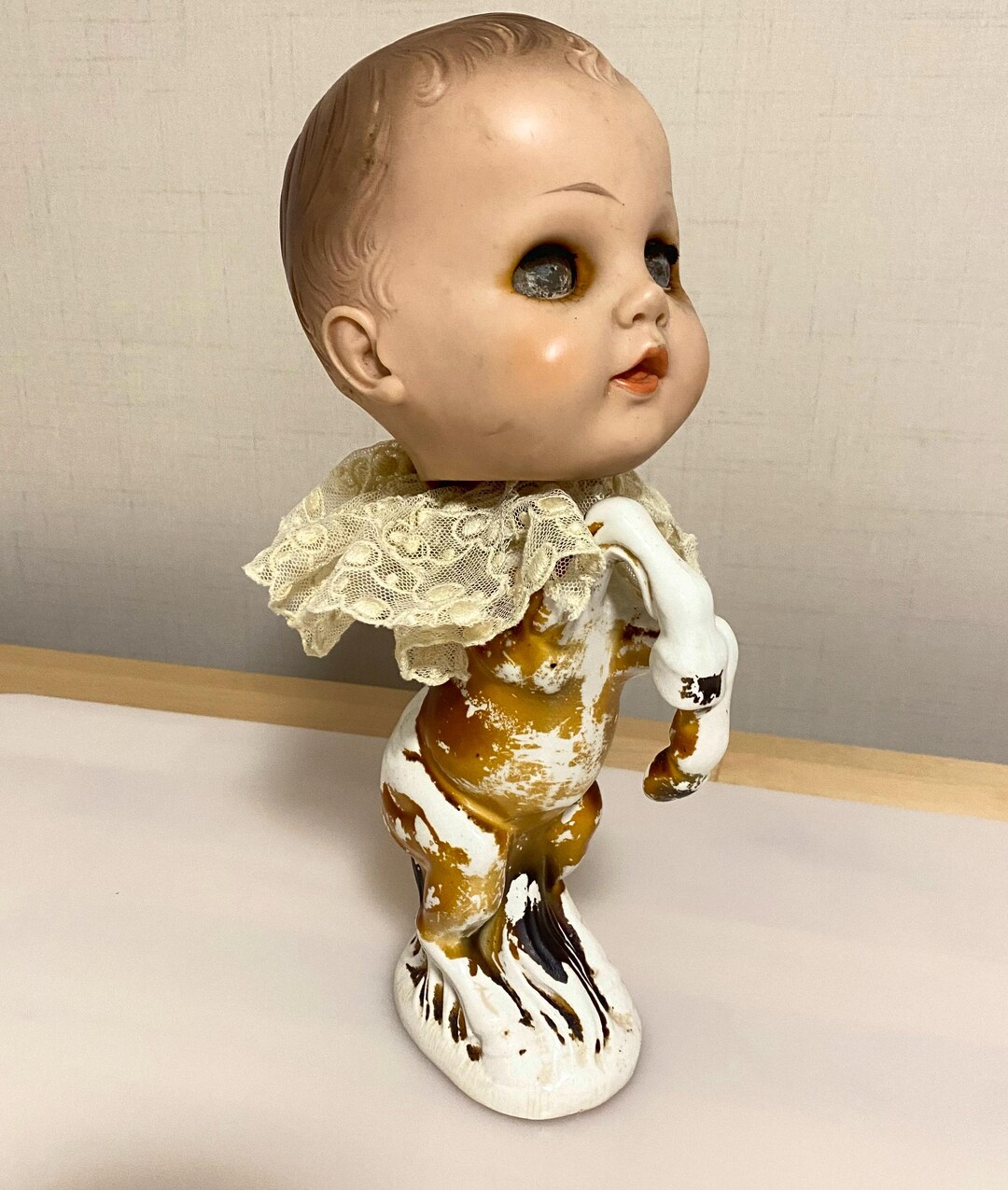Vintage Centaur Ceramic Horse With Baby Doll Head - Etsy