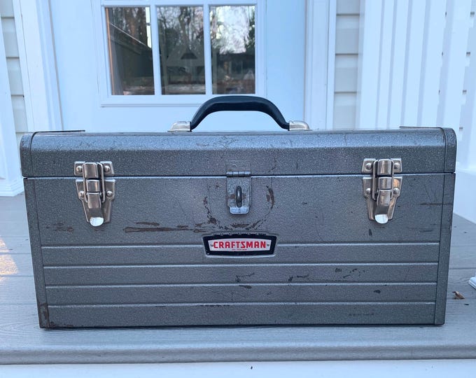 Vintage 1960s Craftsman 20" Toolbox With Tray and Padlock - Etsy