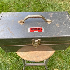 Vintage Simmonds Metal Toolbox With Lift Out Metal Tray - Etsy