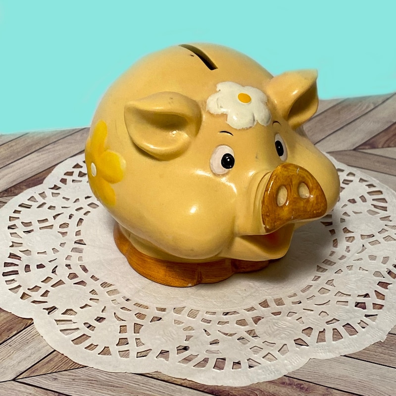Vintage Piggy Bank - Etsy