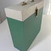Vintage Metal Portable File Box/ Record Album Case With Handle - Etsy