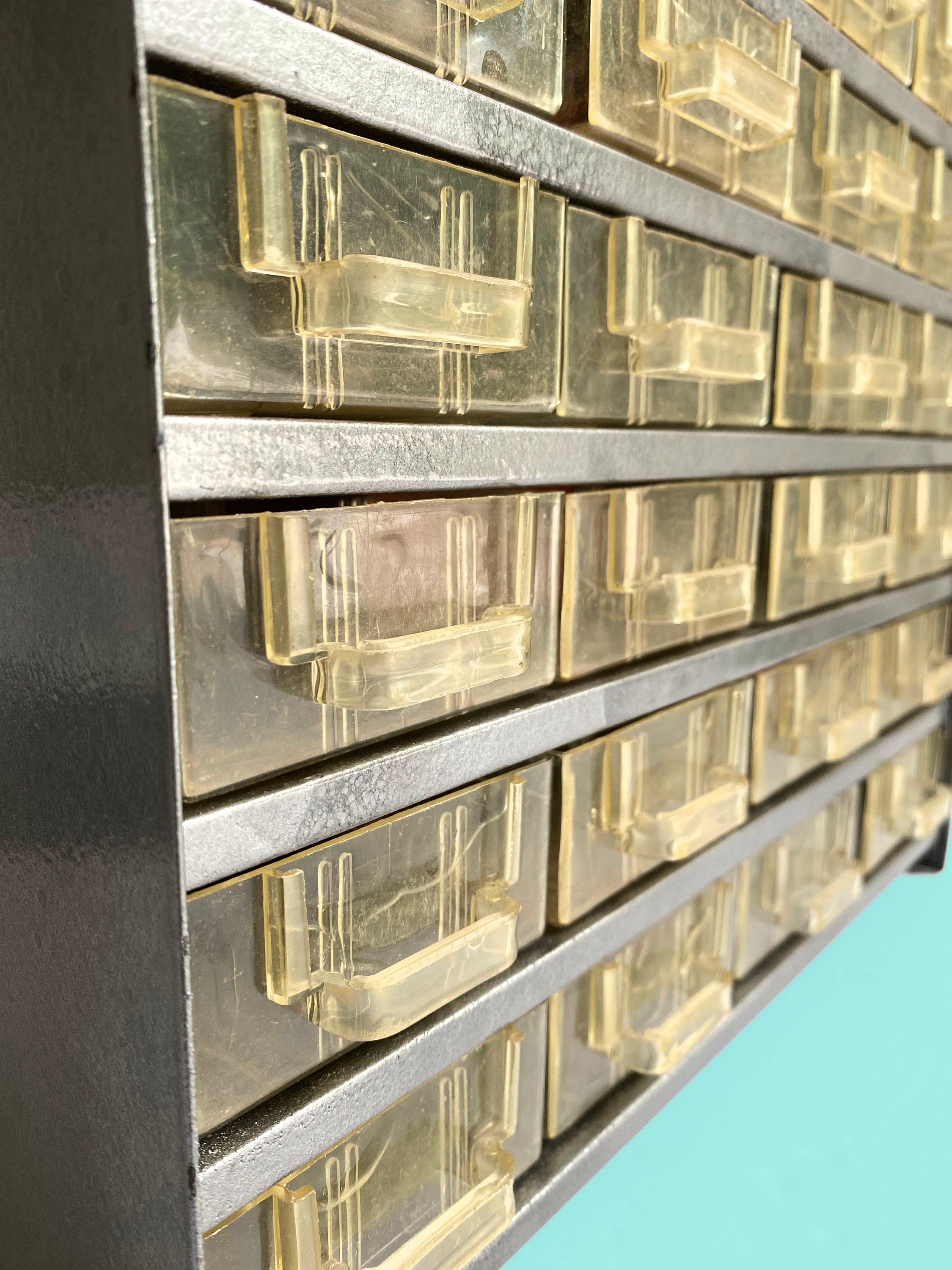 Vintage 24 Drawer Metal Small Parts Organizer - Etsy