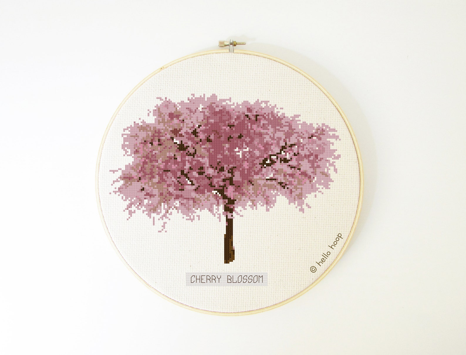 Cherry Blossom Tree Cross Stitch Pattern Botanical Cross - Etsy